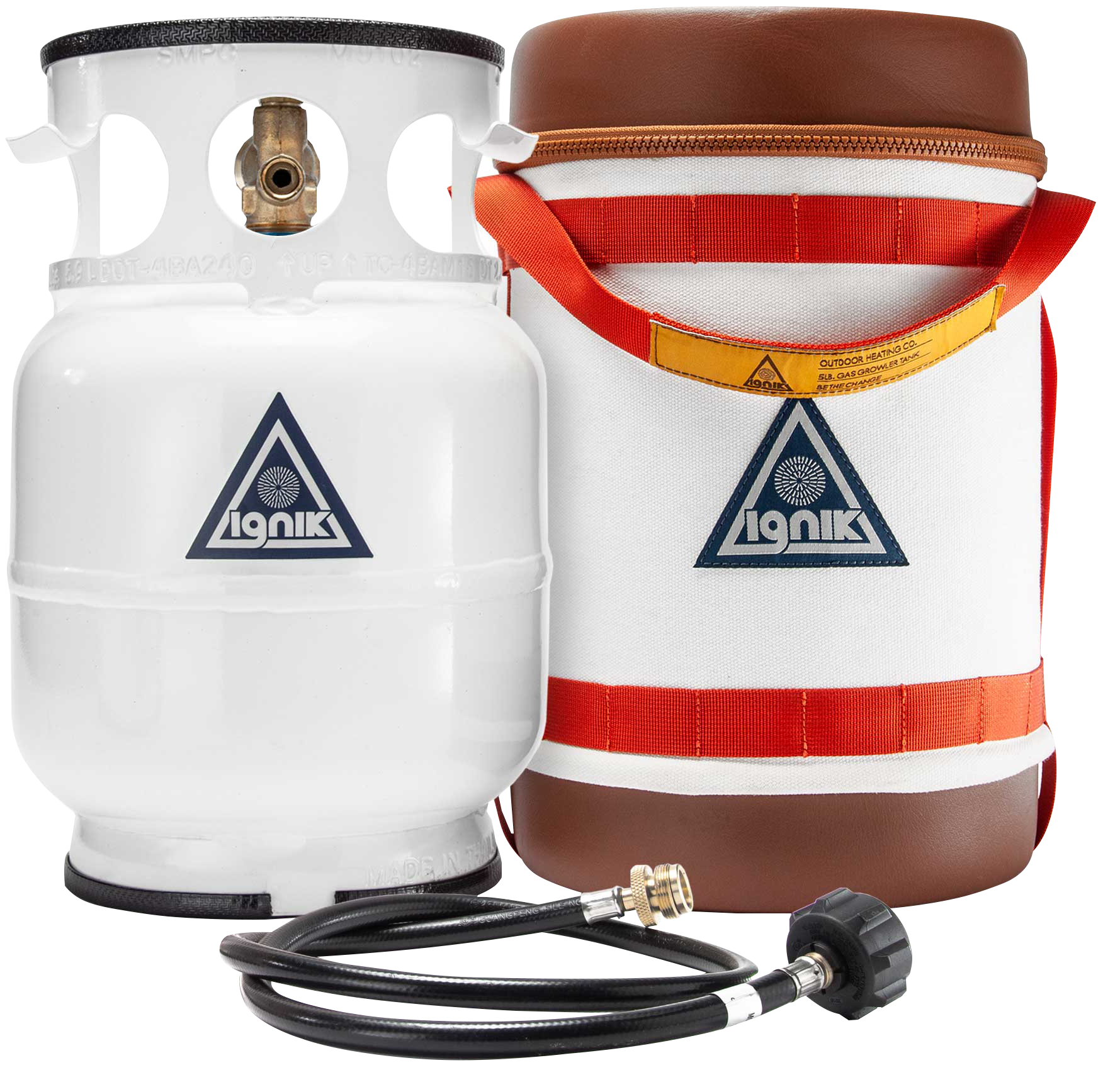 Ignik Gas Growler Deluxe Refillable Propane Tank Kit with Adaptor ...